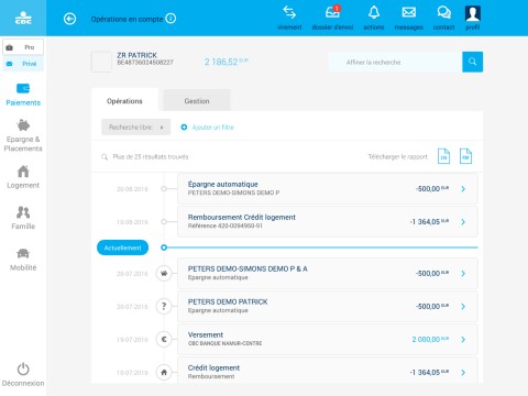 Effectuez vos paiements dans CBC Touch - CBC Banque et Assurance