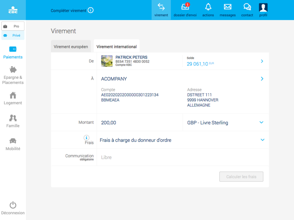 Effectuez vos paiements dans CBC Touch - CBC Banque et Assurance